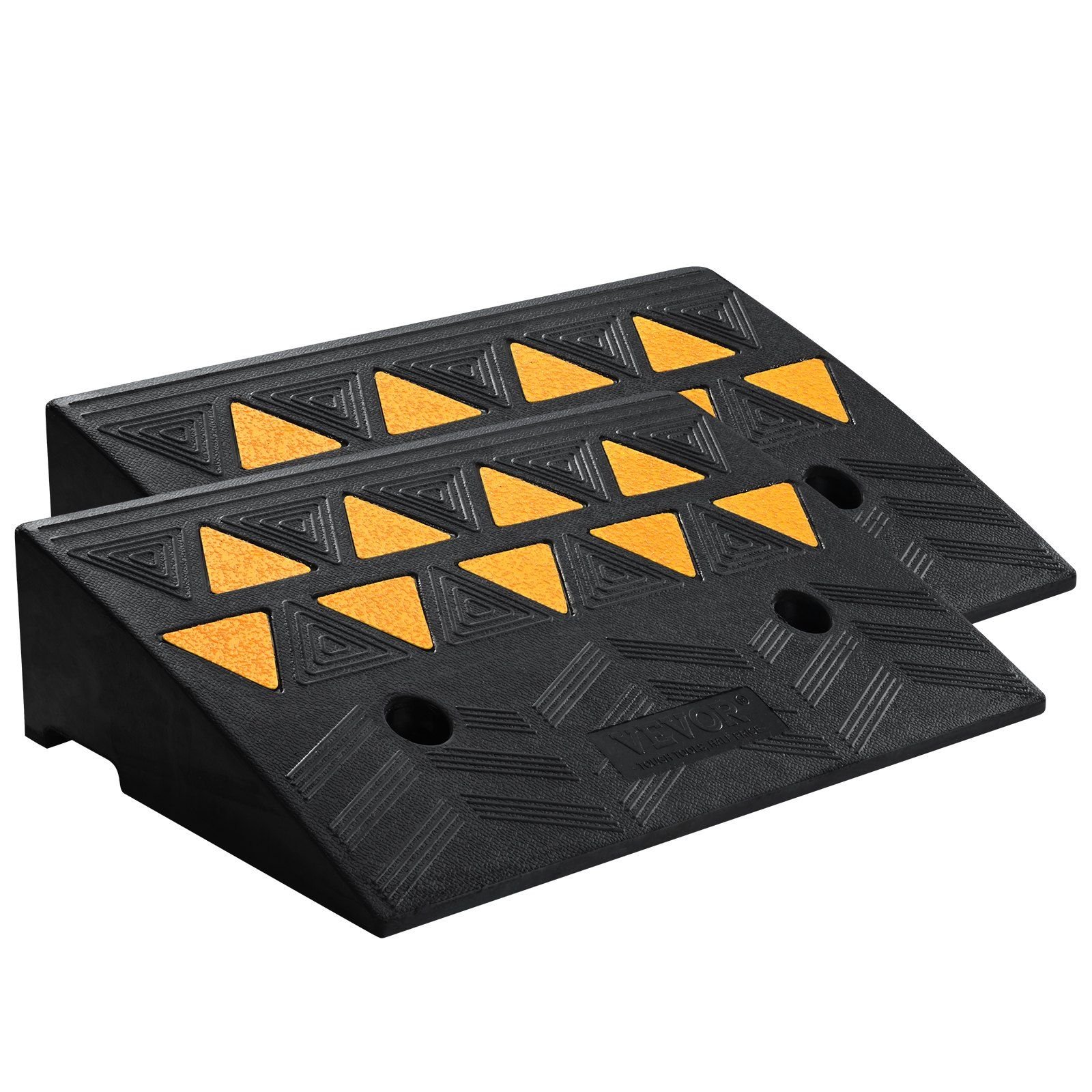 VEVOR Rubber Curb Ramp 2 Pack, 5" Rise Height Heavy-Duty 33069 lbs/15 T ...